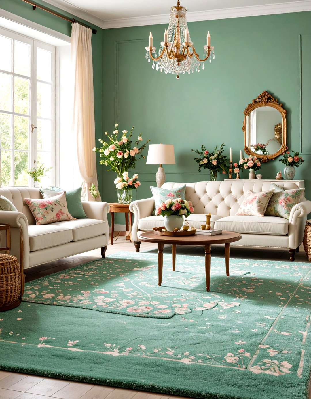 24 Green Carpet Living Room Ideas with Cozy Textures - Too Much Time