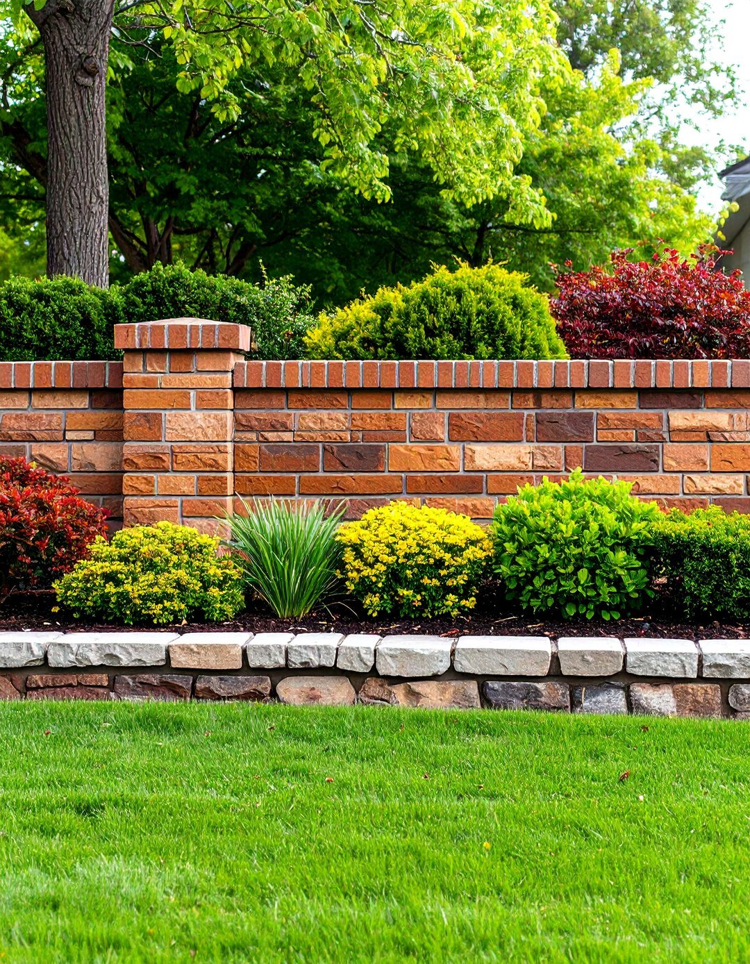 24 Brick Fence Ideas to Boost Curb Appeal and Privacy - Too Much Time