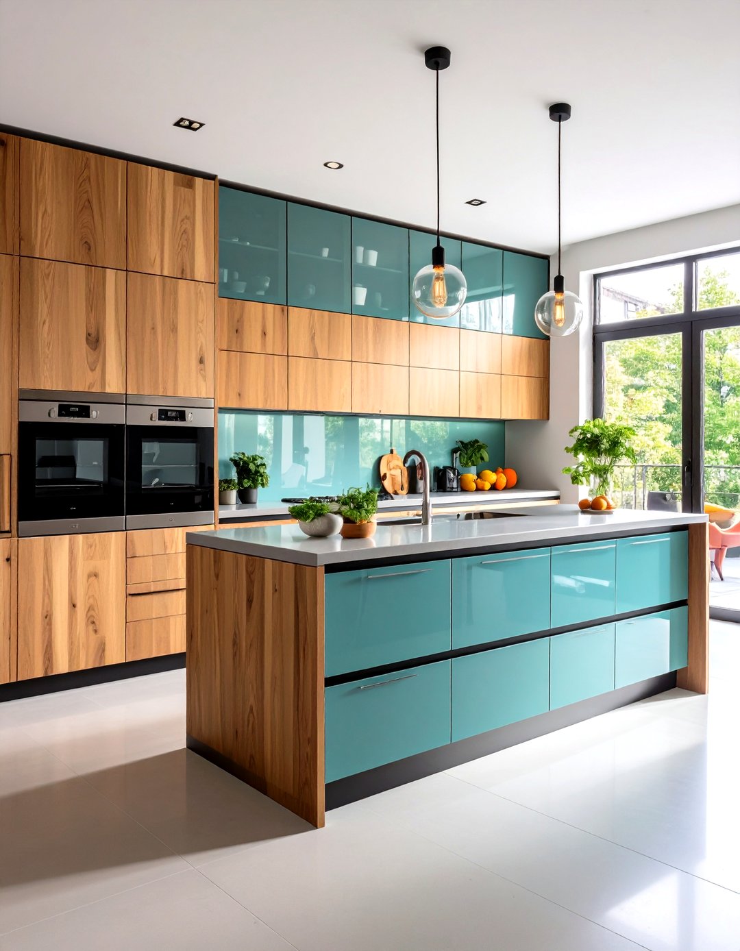 24 Modern Style Glass Kitchen Cabinets As a Focal Point - Too Much Time
