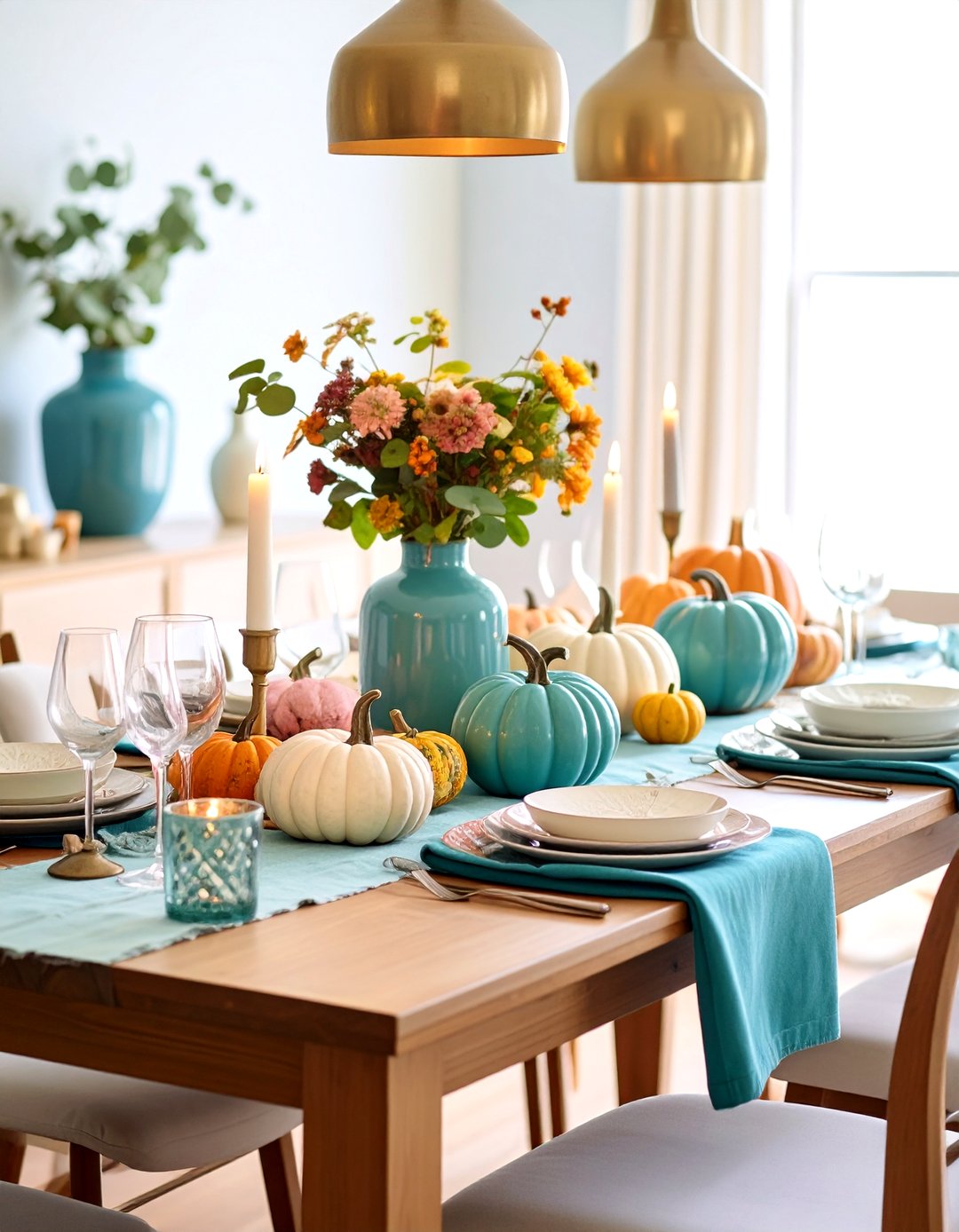 24 Fall Table Decor Ideas: Seasonal Centerpieces Bright - Too Much Time