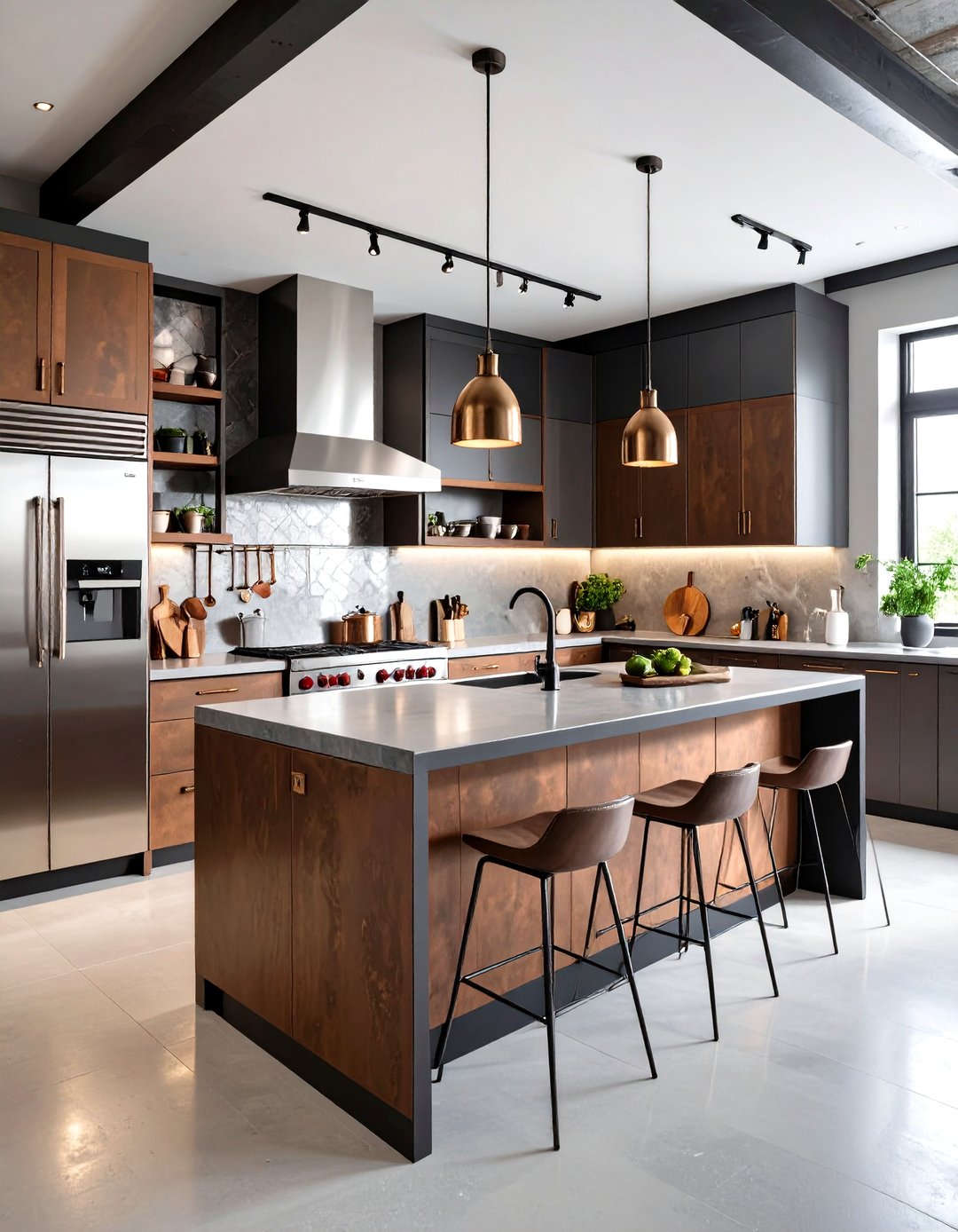 24 Industrial Decor Ideas for Metallic, Bold Spaces - Too Much Time