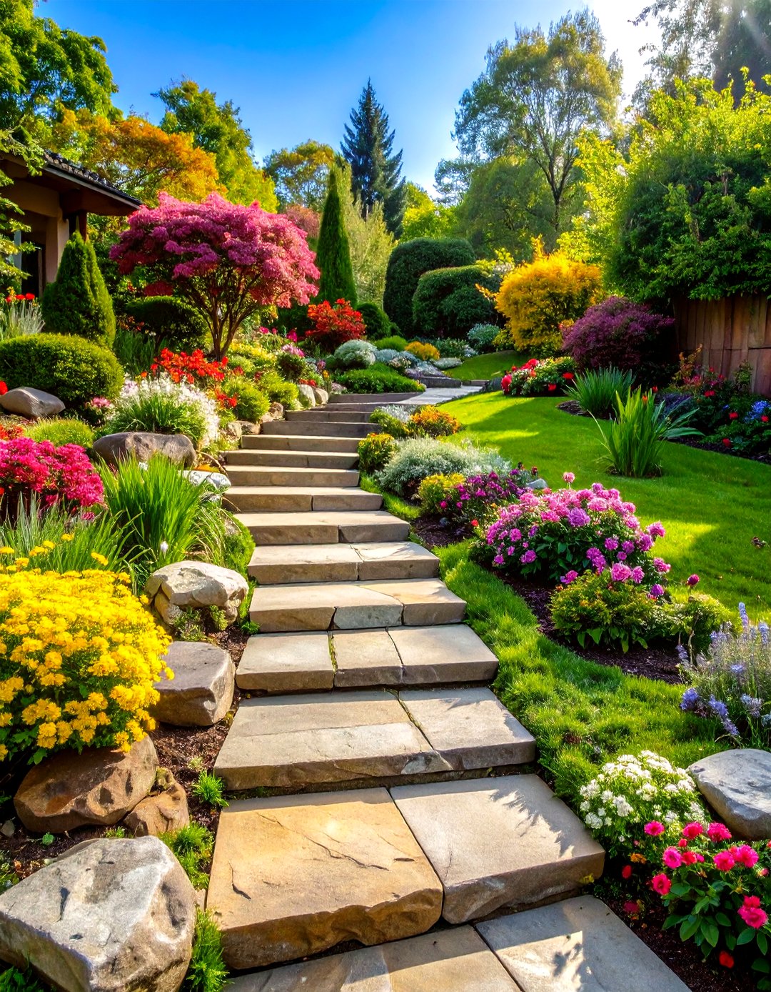 24 Sloped Walkway Ideas for Outdoor Paths and Steps - Too Much Time
