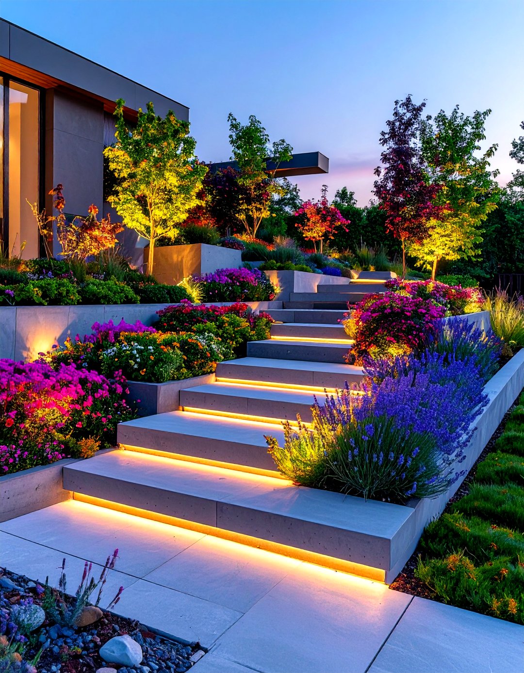 24 Terraced Garden Ideas - Layered Planting and Design - Too Much Time