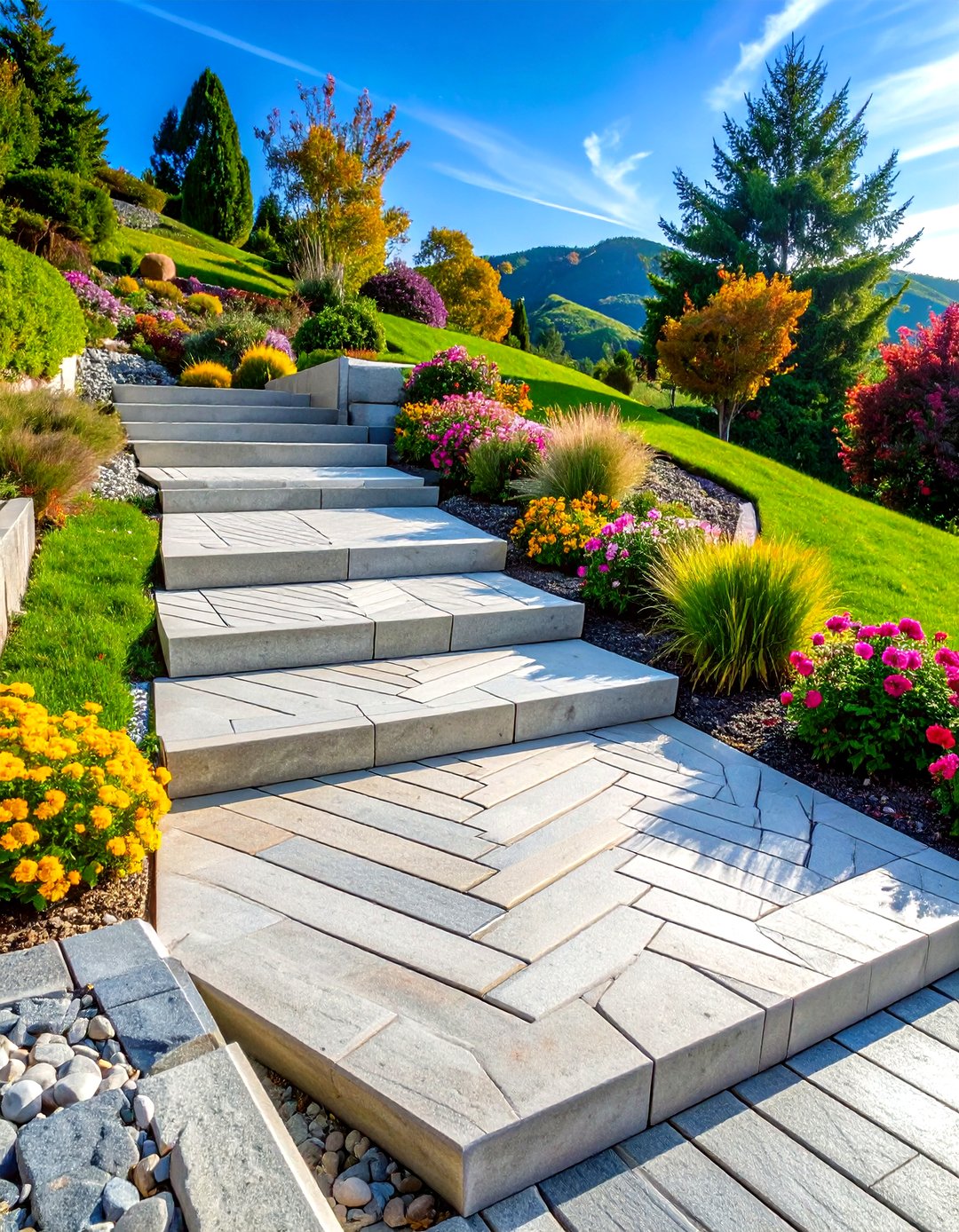 24 Sloped Walkway Ideas for Outdoor Paths and Steps - Too Much Time