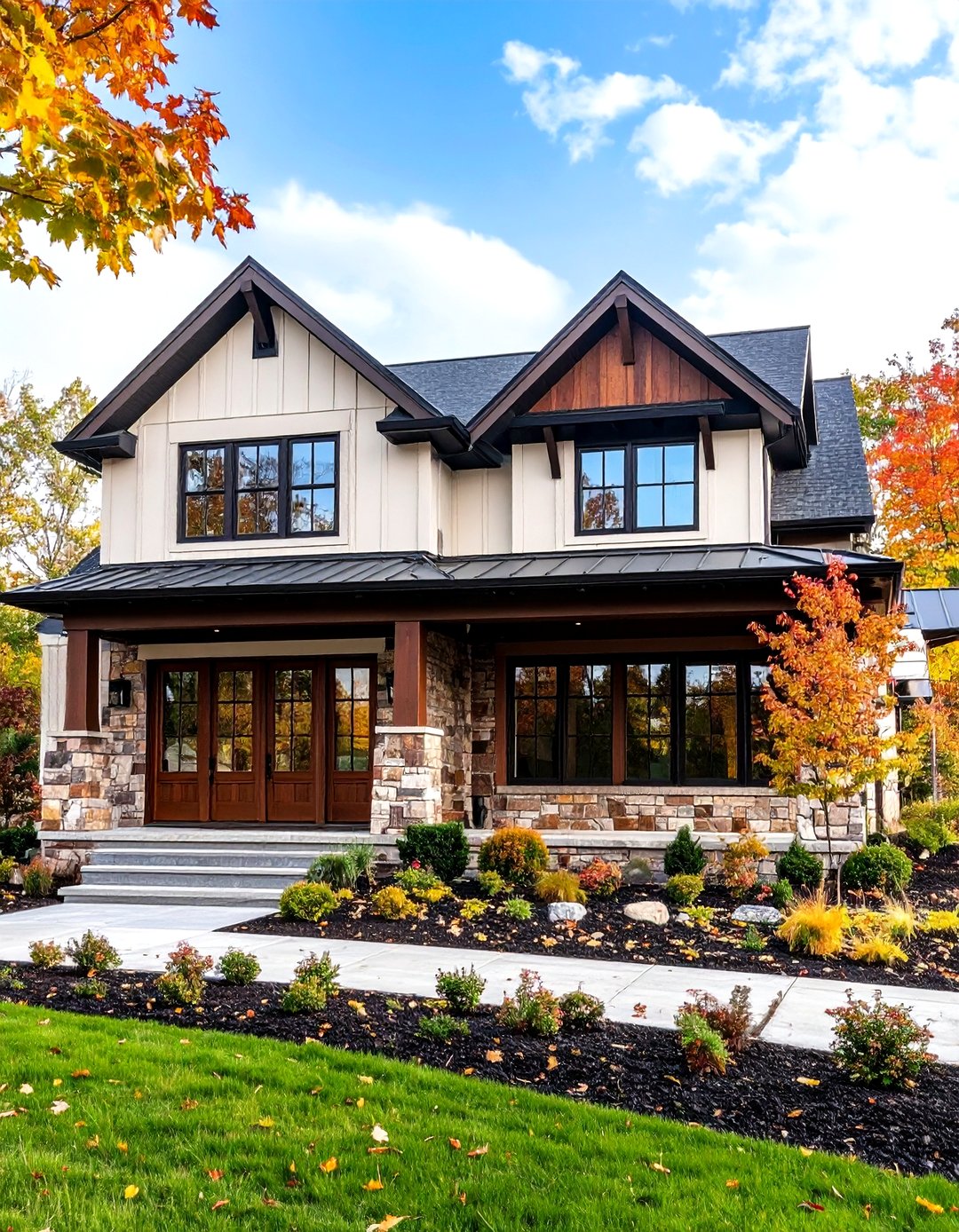 24 Cream and Brown House Exterior Ideas for Exteriors - Too Much Time
