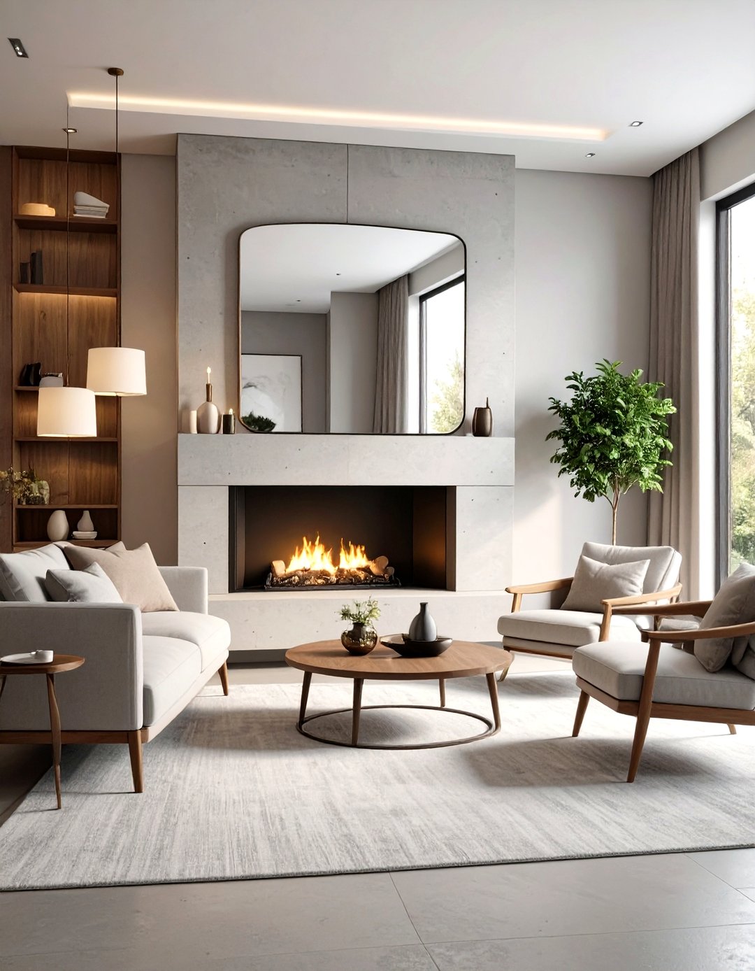 24 Mirror Over Fireplace Ideas: Glow and Warmth Accents - Too Much Time