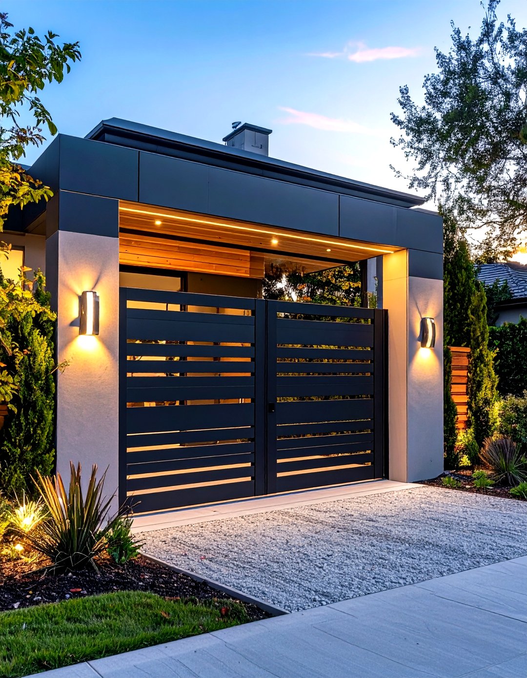 24 Handy Ideas with 24 Front Gate Ideas for Curb Appeal - Too Much Time