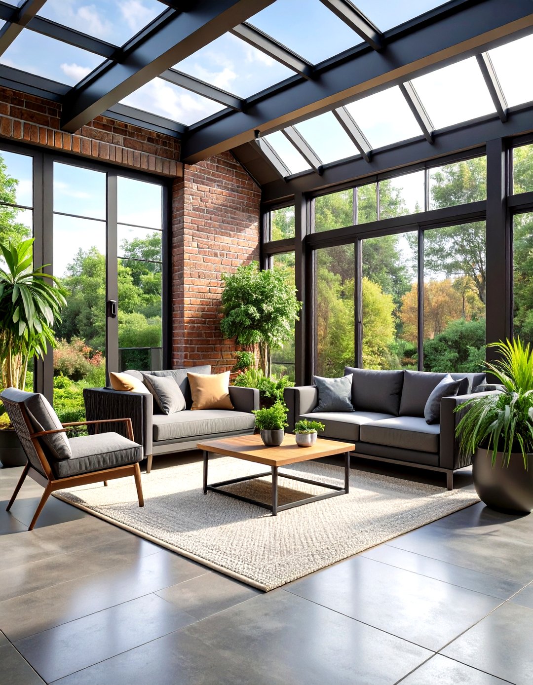 24 Brick Floor Sunroom Ideas for Bright, Cozy Spaces - Too Much Time