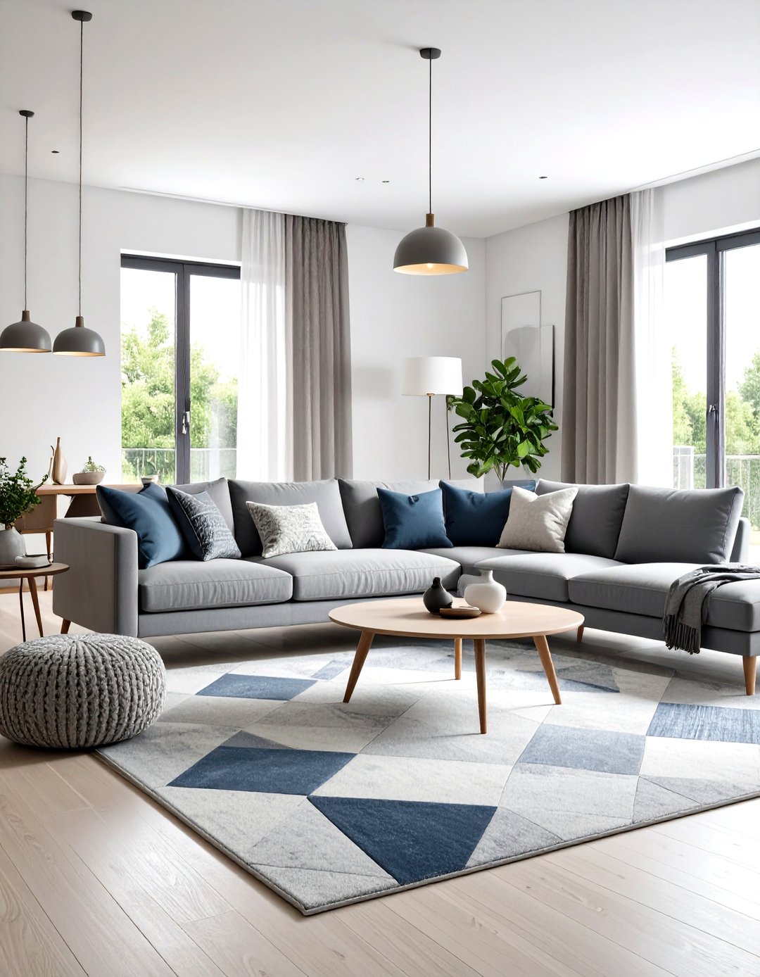 24 Navy Blue and Grey Living Room Ideas Elevate Spaces - Too Much Time