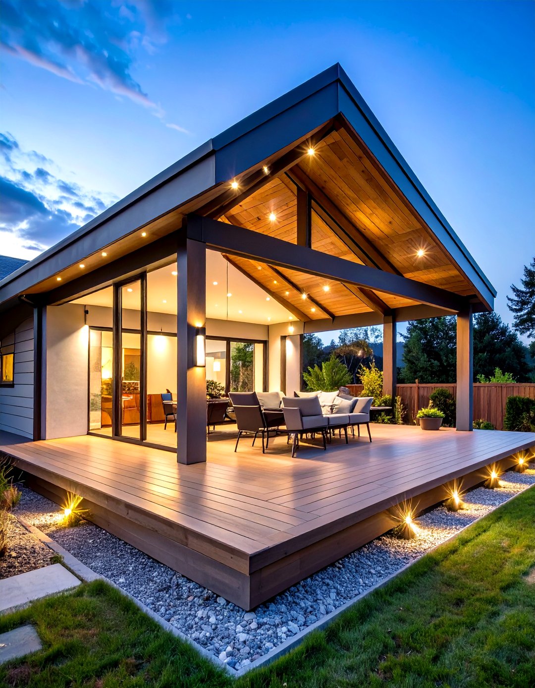 24 Open Gable Porch Ideas for Stylish Outdoor Living - Too Much Time