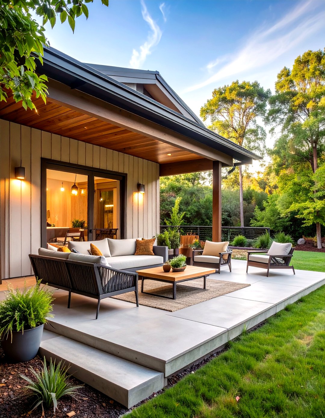 24 Barndominium Front Porch Ideas: Cozy Entry Seating. - Too Much Time