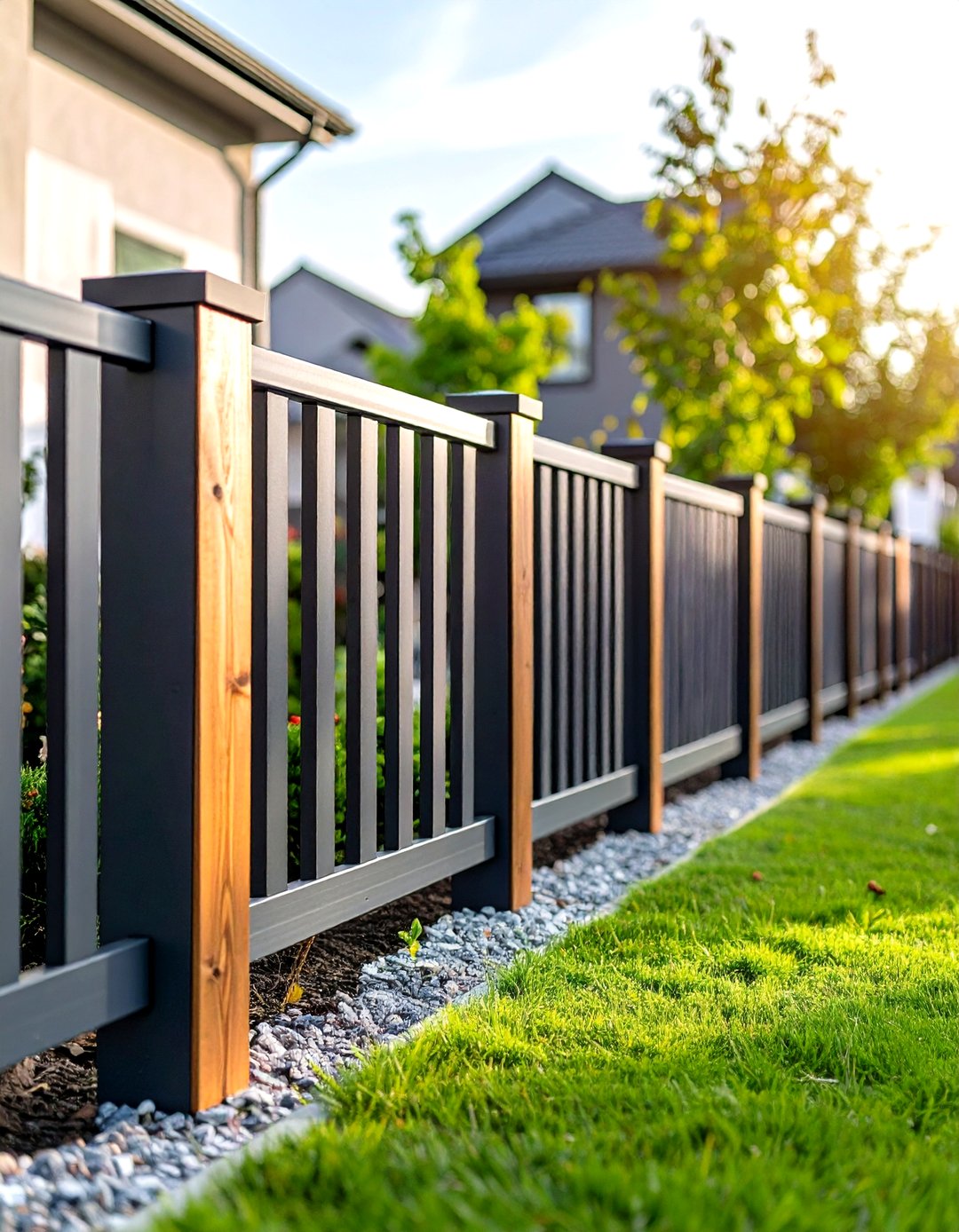 24 Metal and Wood Fence Ideas for Durable, Stylish Boundaries - Too ...