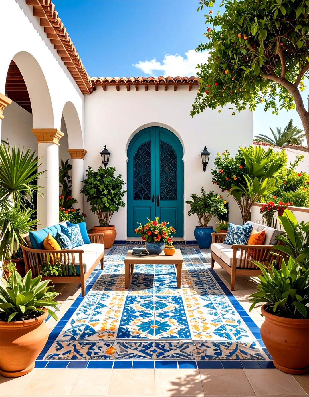 24 Spanish Style Front Porch Ideas for Cozy Entry Ways - Too Much Time