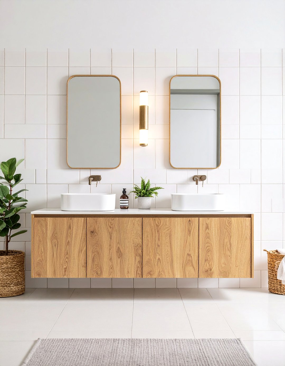 24 Bathroom Accent Wall Ideas for Bold Accents Today - Too Much Time