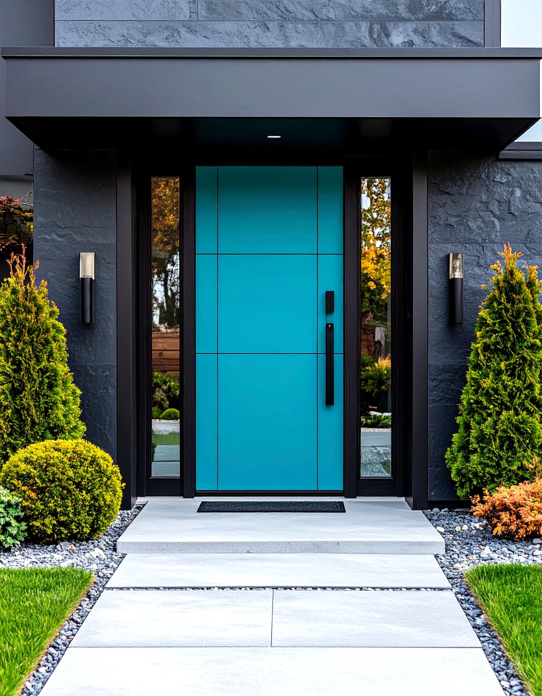 24 Turquoise Front Door Ideas - Colorful Entry Updates - Too Much Time