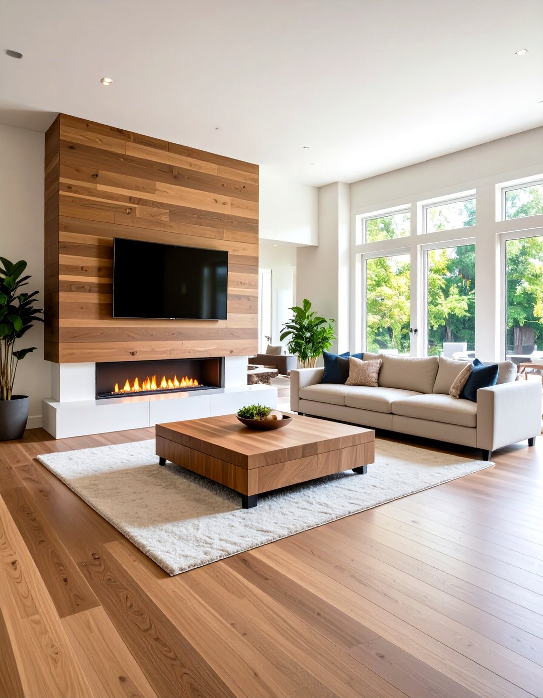 24 Linear Fireplace Ideas with Tv Above: Stylish Design - Too Much Time