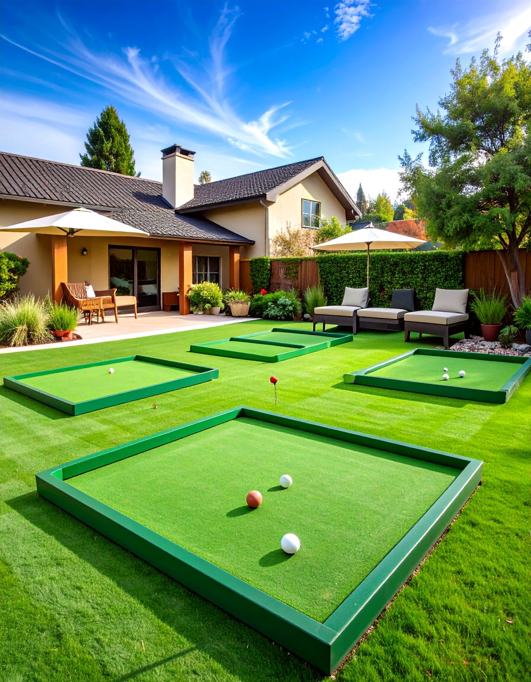 24 Backyard Putting Green Ideas for Home Practice Areas - Too Much Time