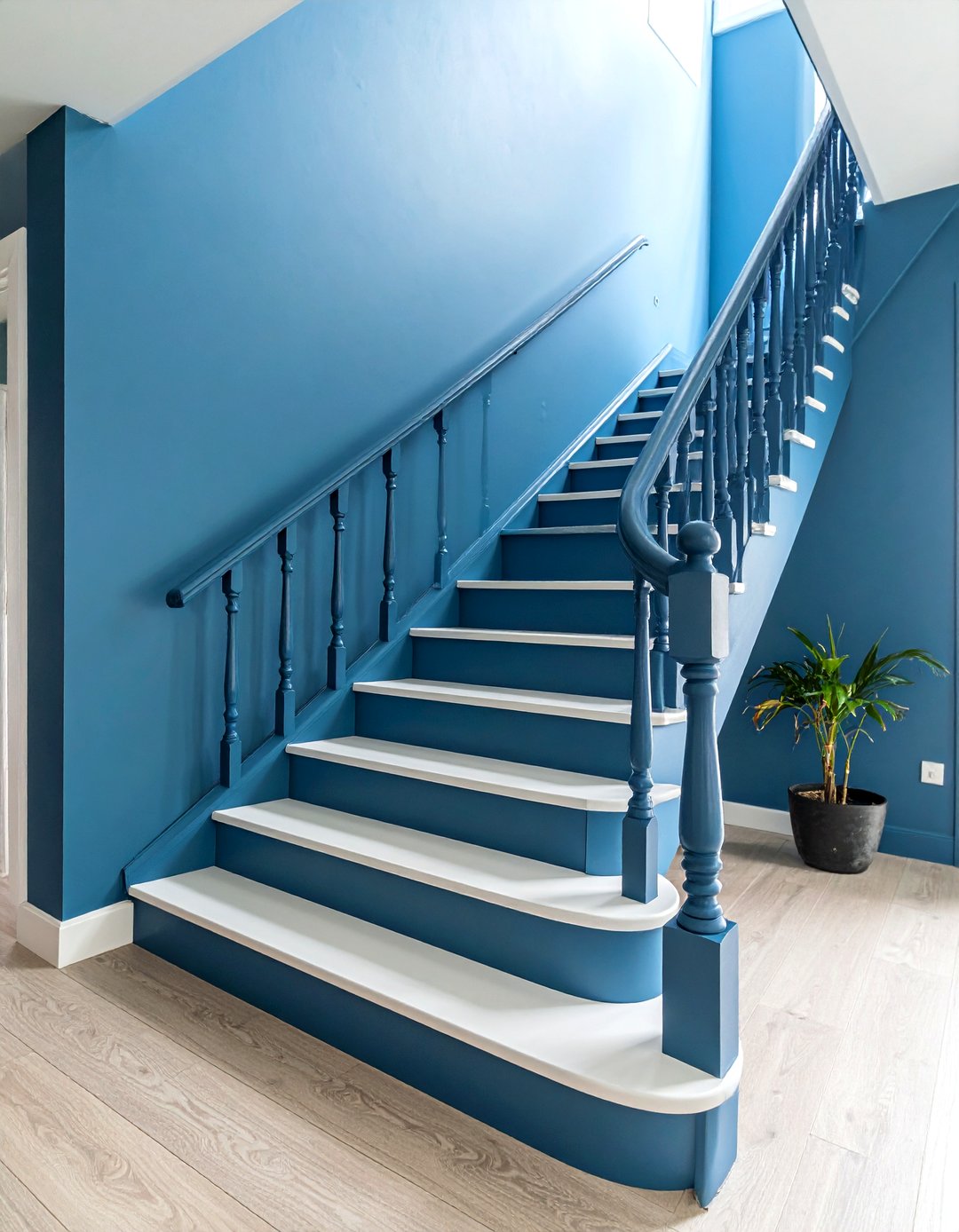 24 Painted Stair Ideas: Colorful Risers and Guardrails - Too Much Time