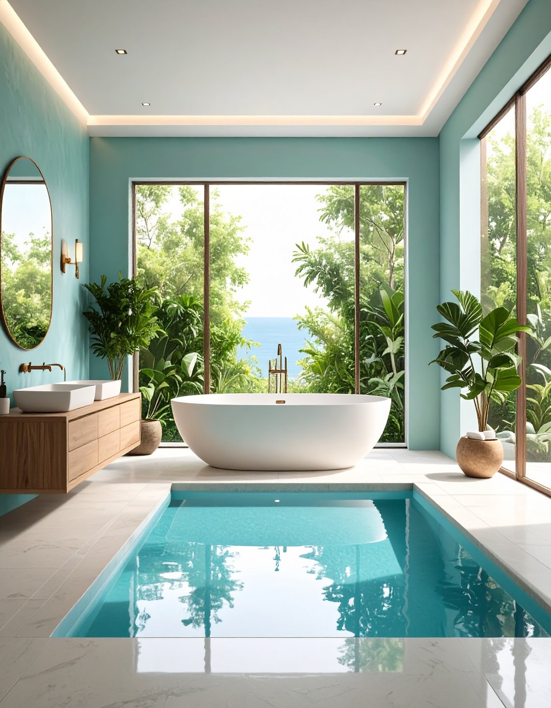 24 Pool Bathroom Ideas for Spa-like Wet Areas At Home - Too Much Time