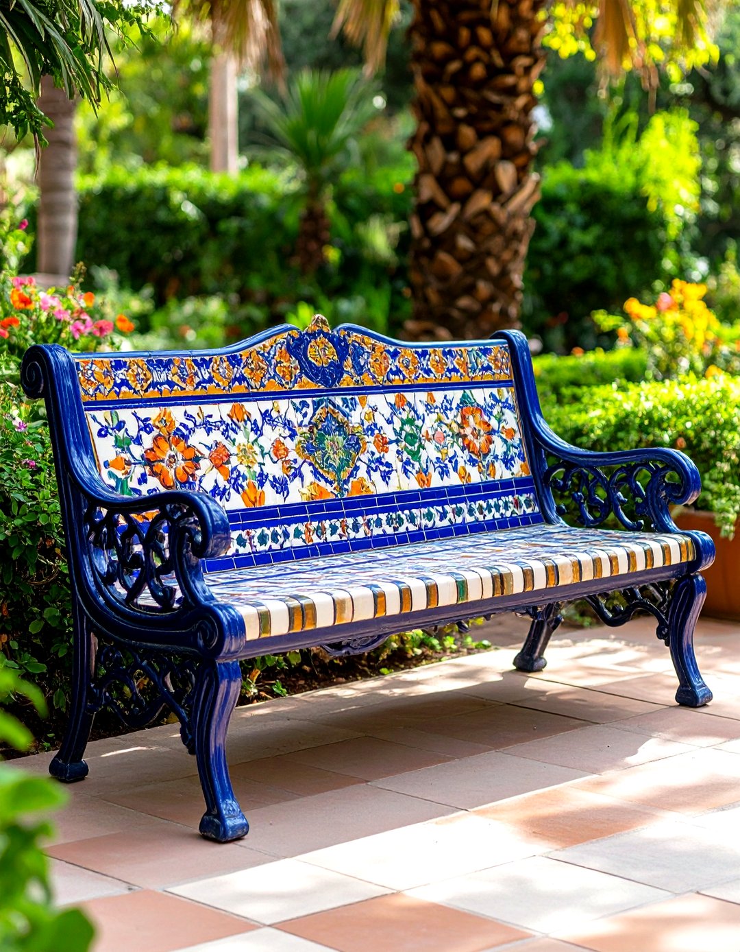 24 Mosaic Garden Ideas to Brighten Outdoor Spaces - Too Much Time