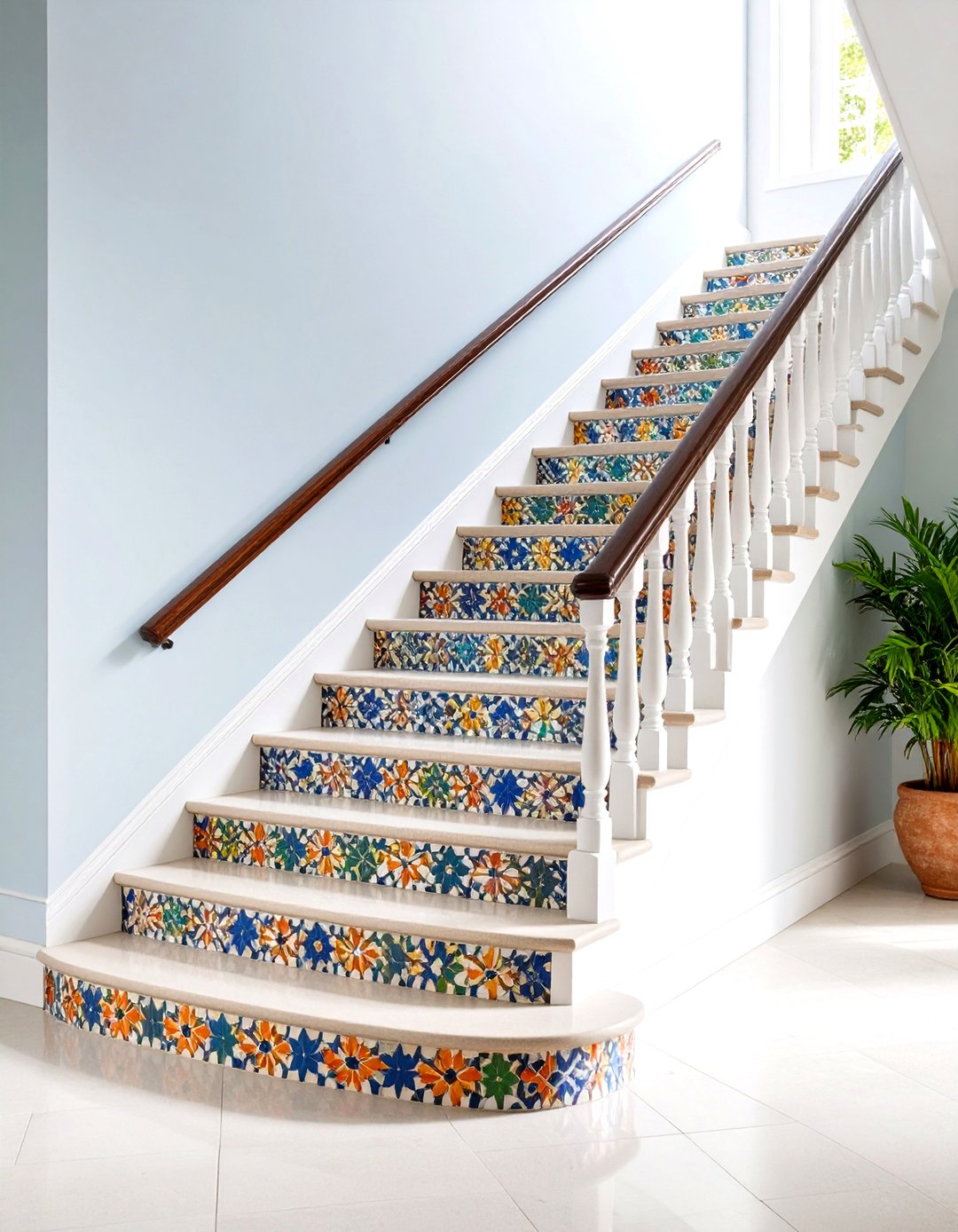 24 Stair Riser Ideas: Creative Staircase Details - Too Much Time