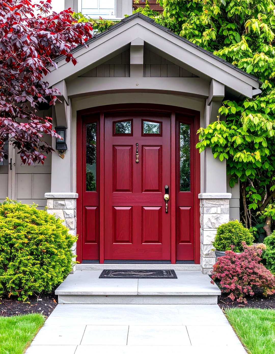 24 Stained Front Door Ideas: Welcome Entryway Makeover - Too Much Time