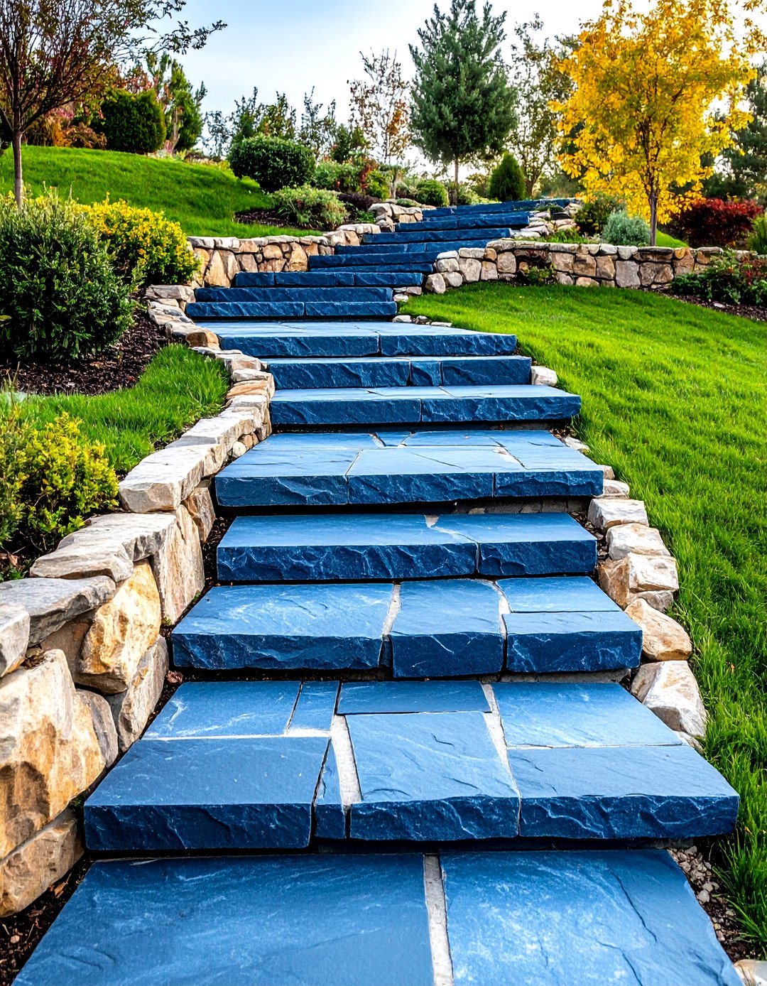 24 Bluestone Walkway Ideas: Elegant Stone Paths Outside - Too Much Time