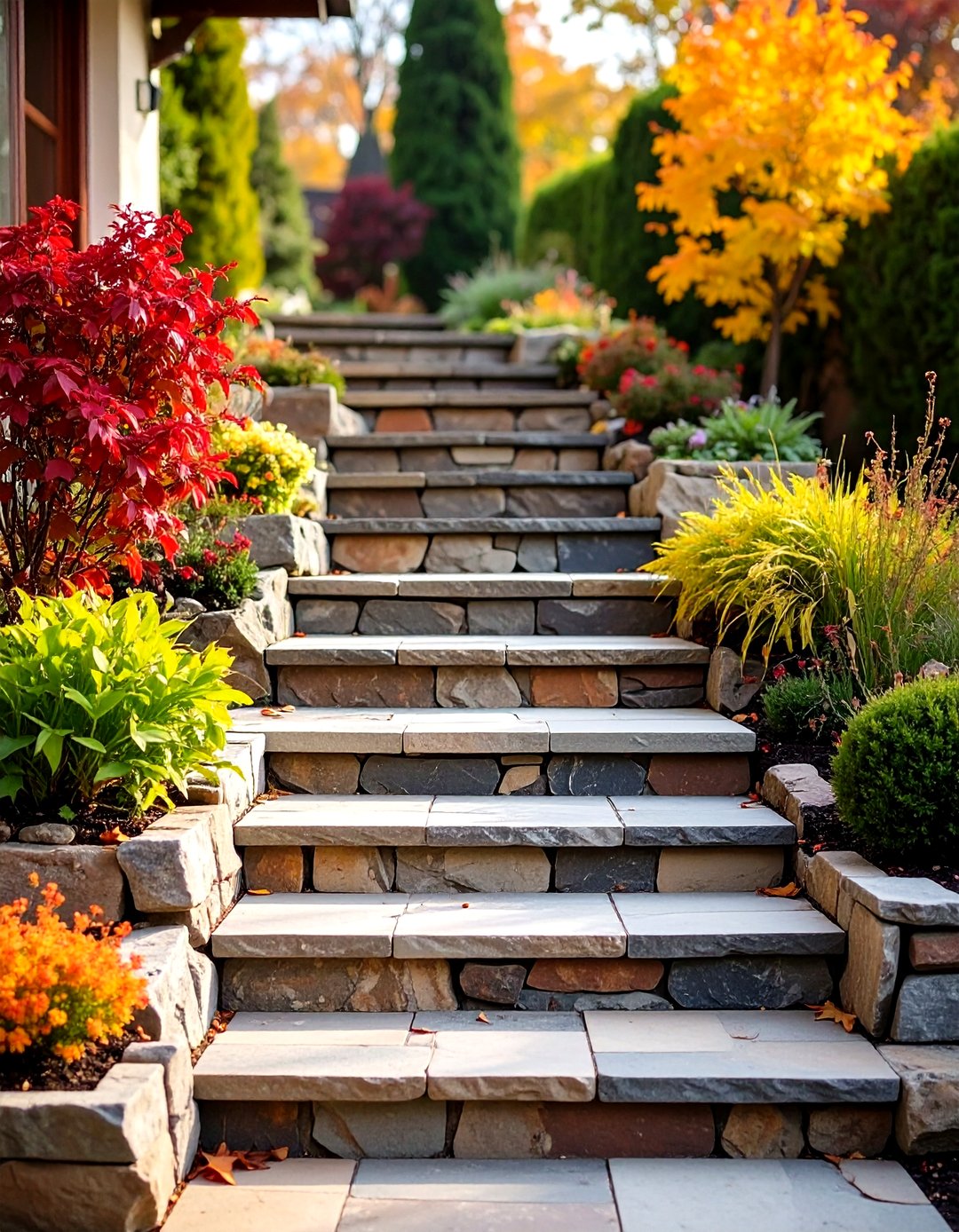 24 Flagstone Steps: Timeless Stone Steps for Pathways - Too Much Time