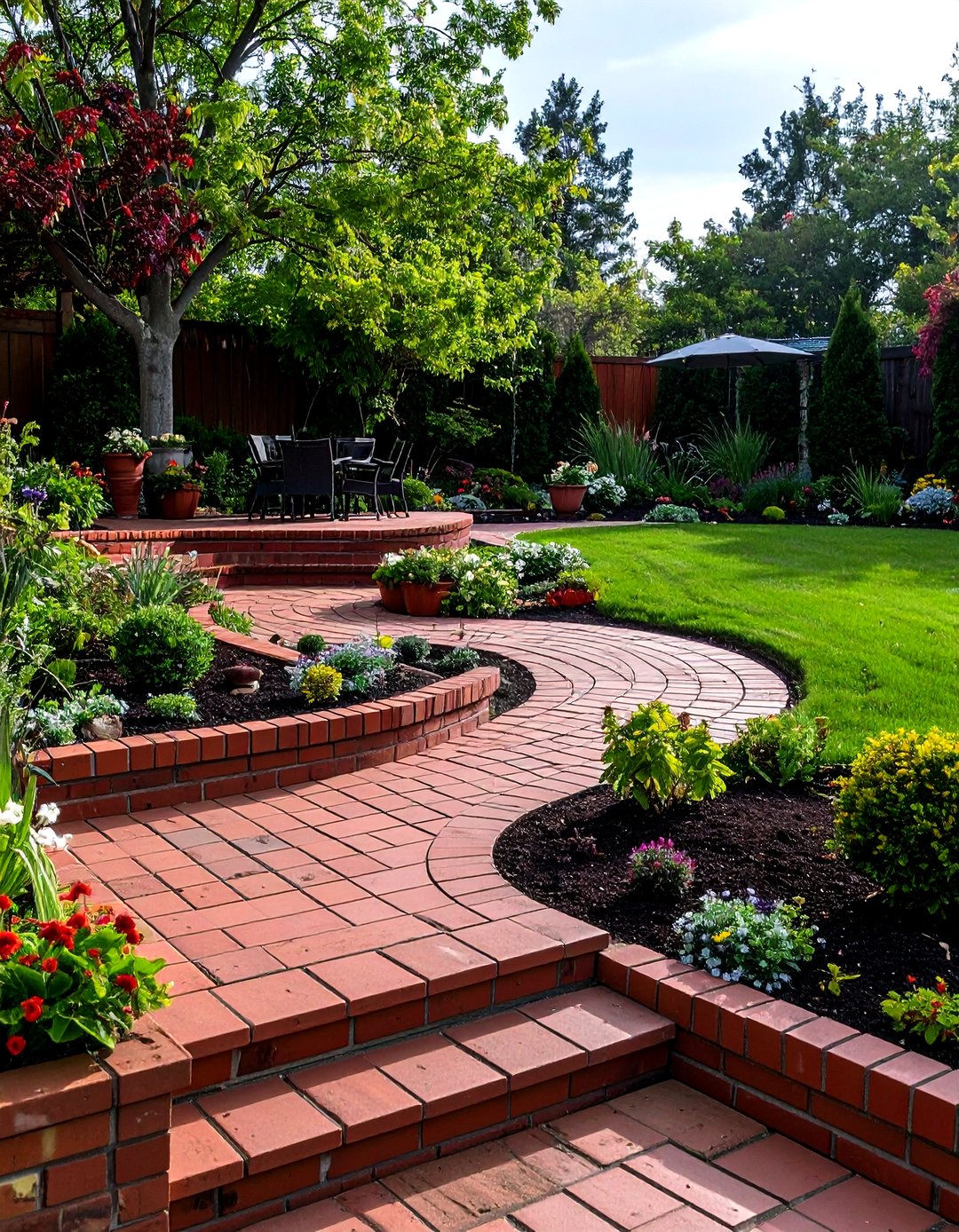 24 Red Paver Patio Ideas for Colorful Outdoor Living - Too Much Time