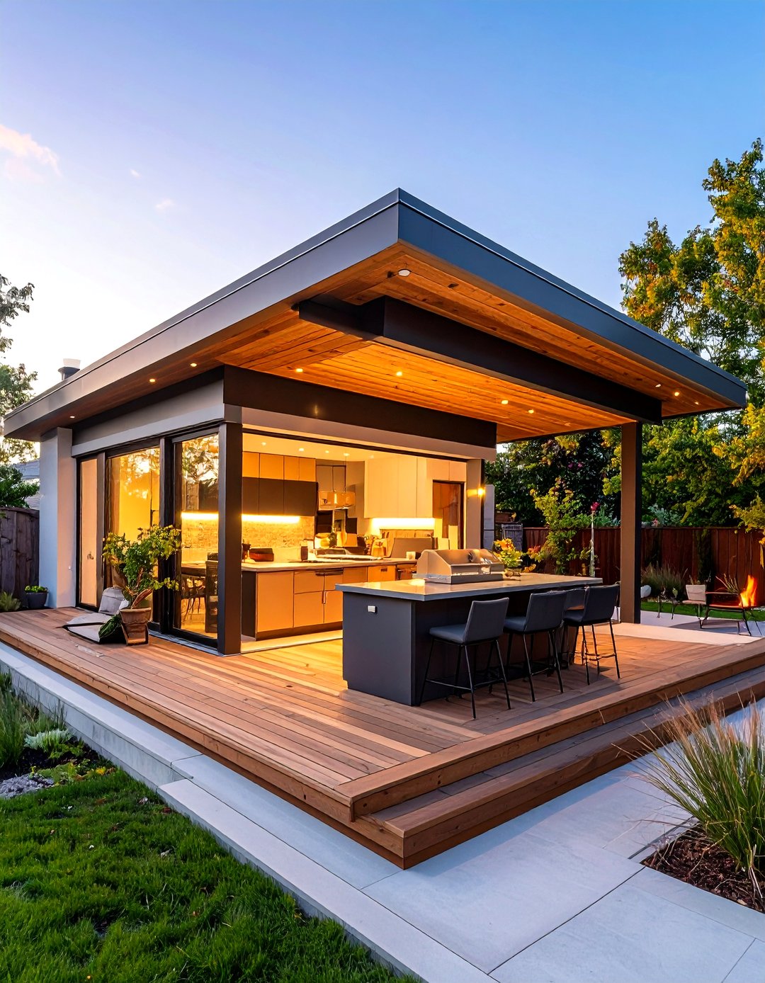 24 Outdoor Kitchen Roof Ideas That Elevate Your Space - Too Much Time