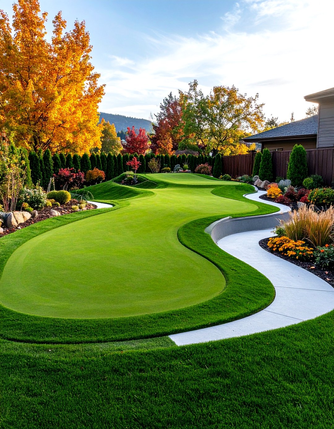 24 Backyard Putting Green Ideas for Home Practice Areas - Too Much Time