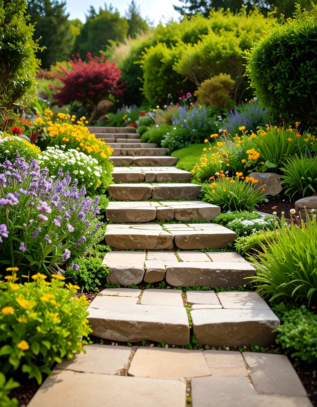 24 Sloped Walkway Ideas for Outdoor Paths and Steps - Too Much Time
