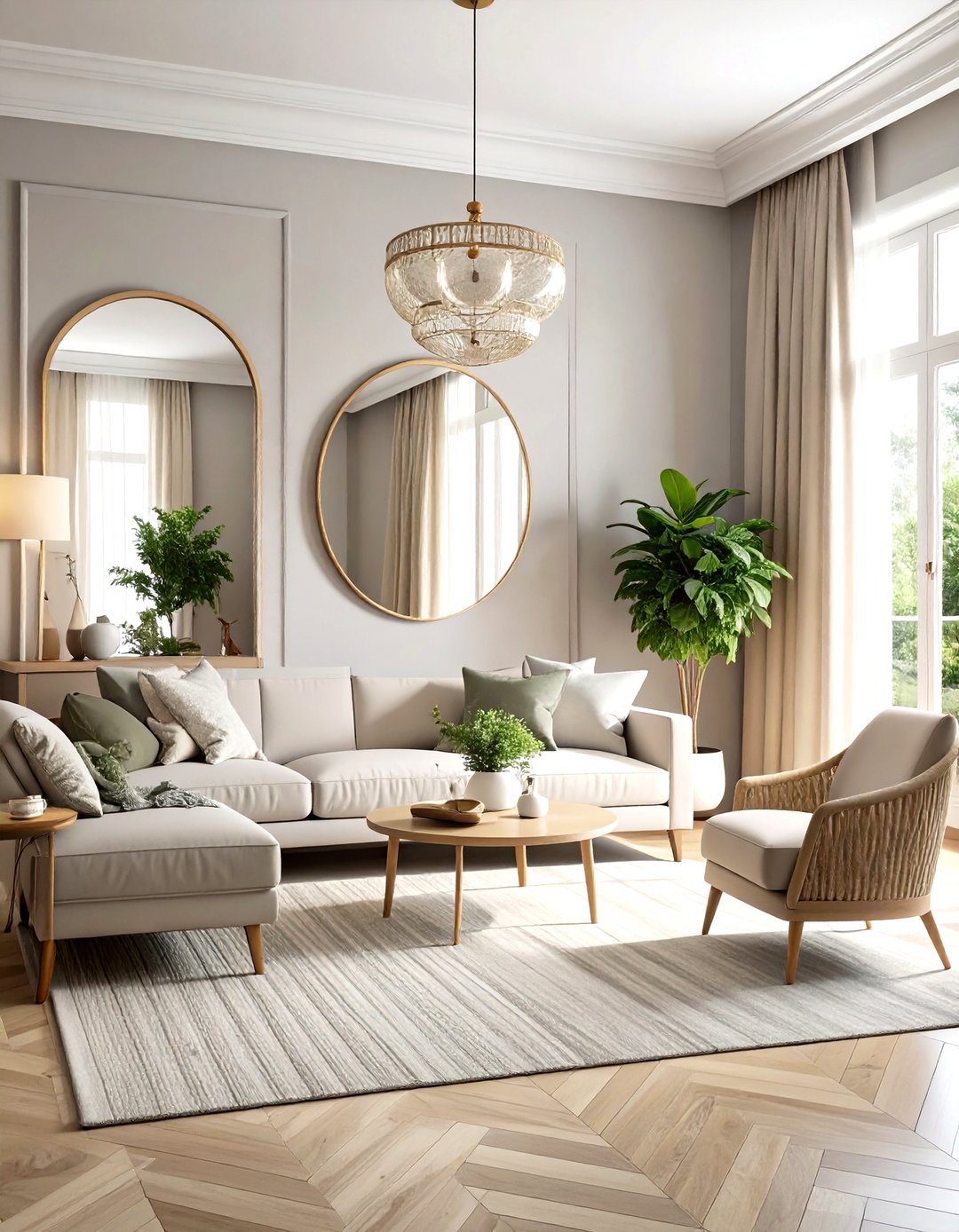 24 Greige Living Room Ideas: Warm Neutrals and Style - Too Much Time