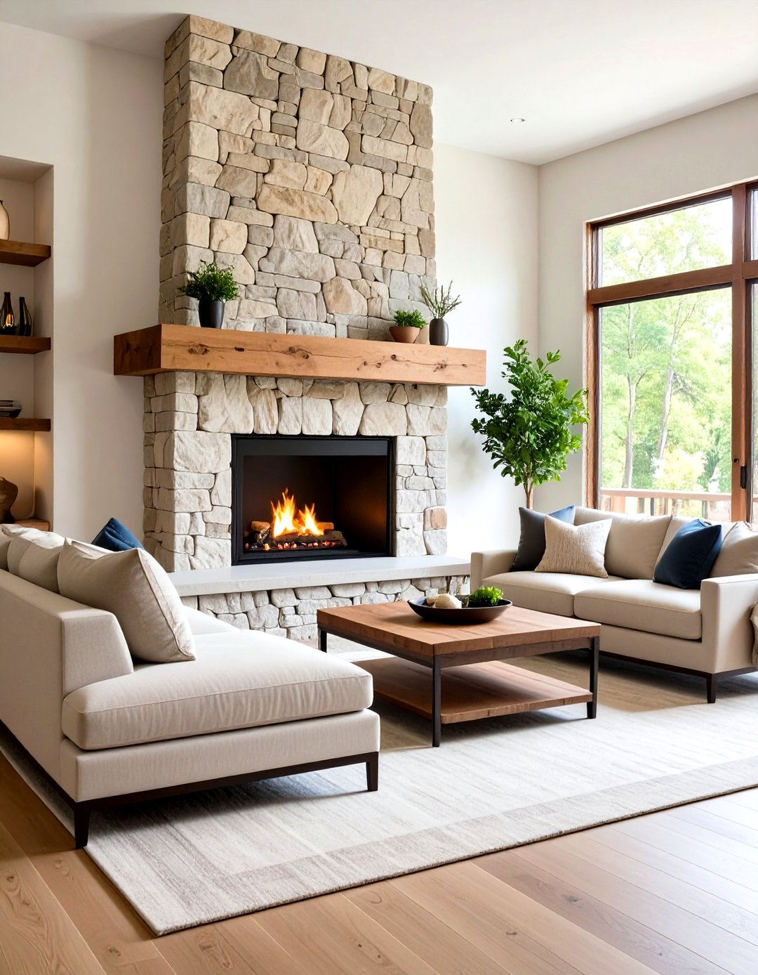 24 Organic Modern Living Room Design Ideas for 2025 - Too Much Time
