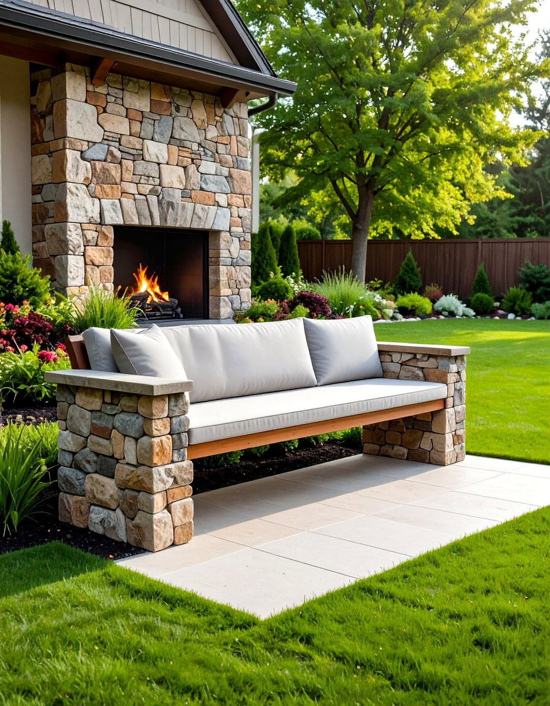 24 Fireplace Bench Ideas for Cozy Seating and Storage - Too Much Time
