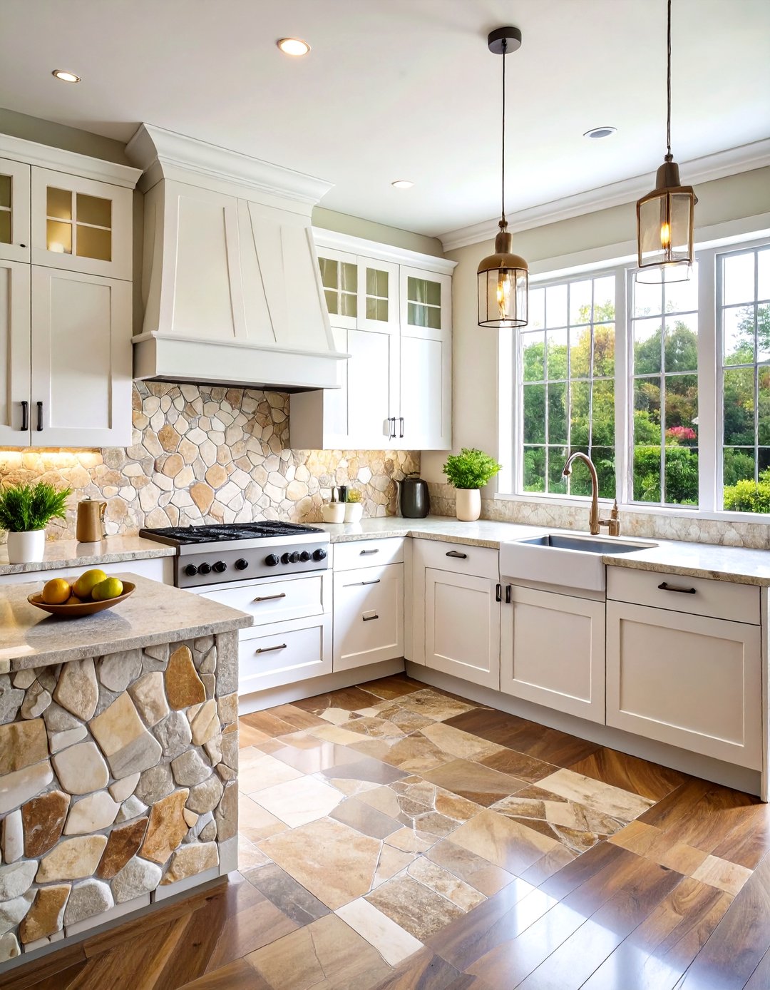 24 Backsplash Ideas for White Cabinets and Granite Countertops - Too ...
