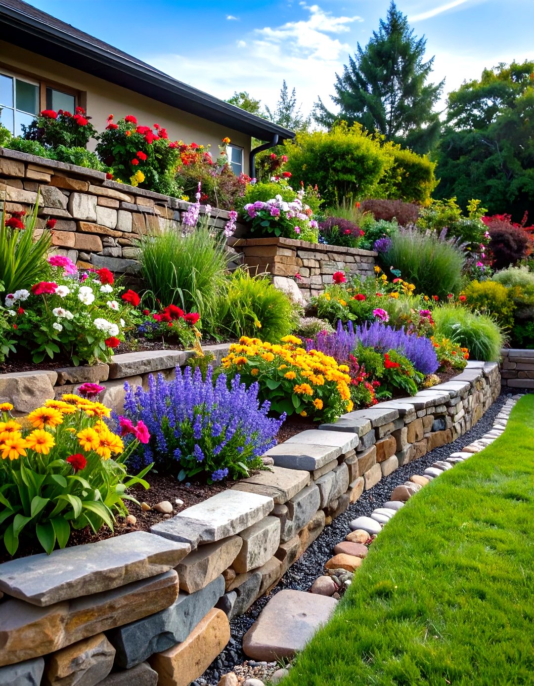 24 Retaining Wall Ideas for Sloped Backyard: Durable - Too Much Time