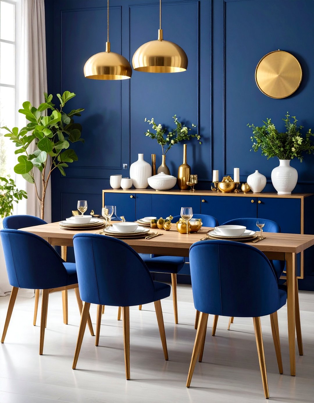 24 Navy Blue Dining Room Ideas for Chic Meals At Home - Too Much Time