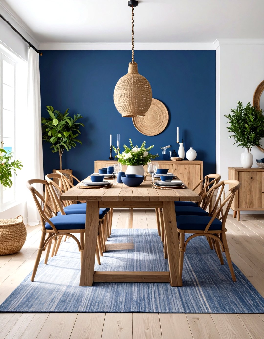 24 Navy Blue Dining Room Ideas for Chic Meals At Home - Too Much Time