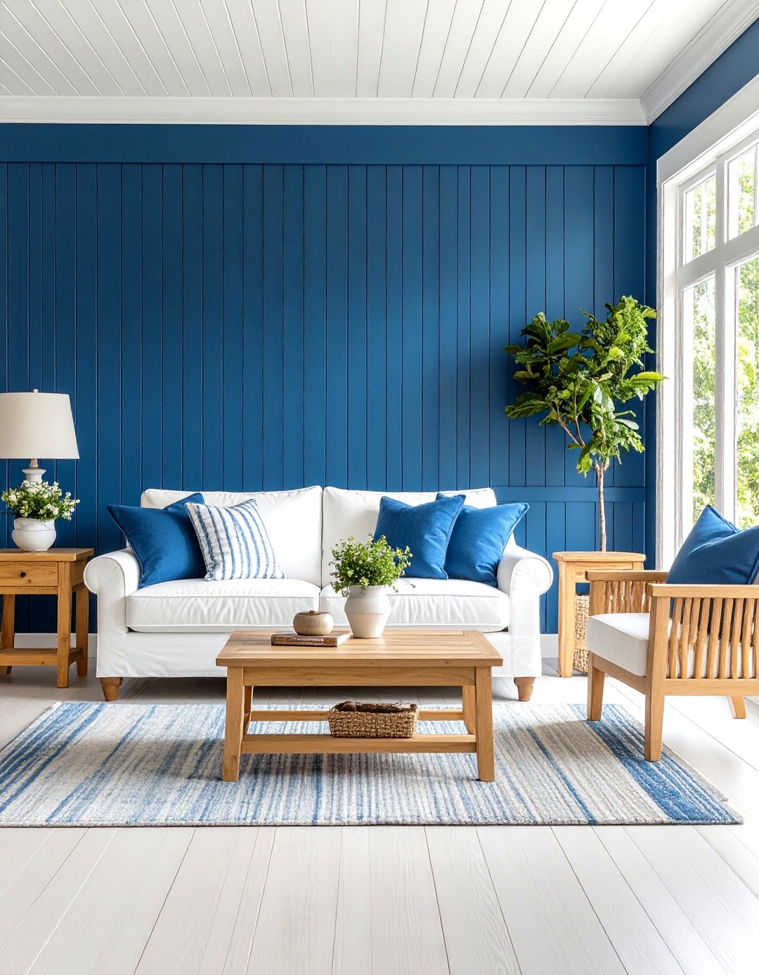 24 Navy Living Room Ideas to Stylishly Refresh - Too Much Time