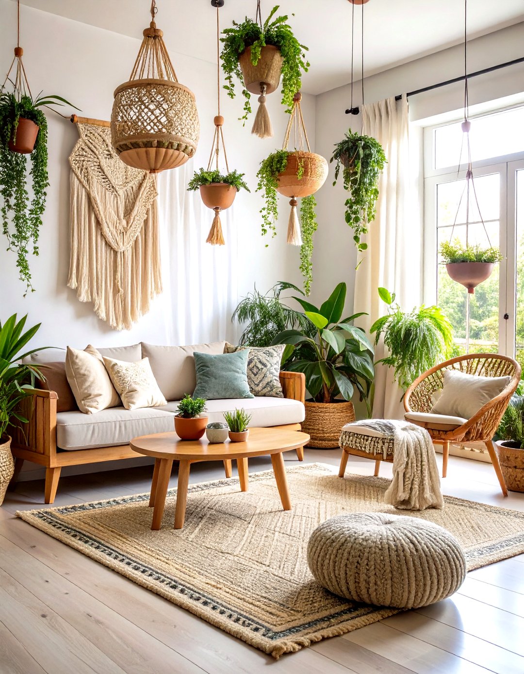 24 Neutral Boho Living Room Ideas for Calm Spaces Cozy - Too Much Time