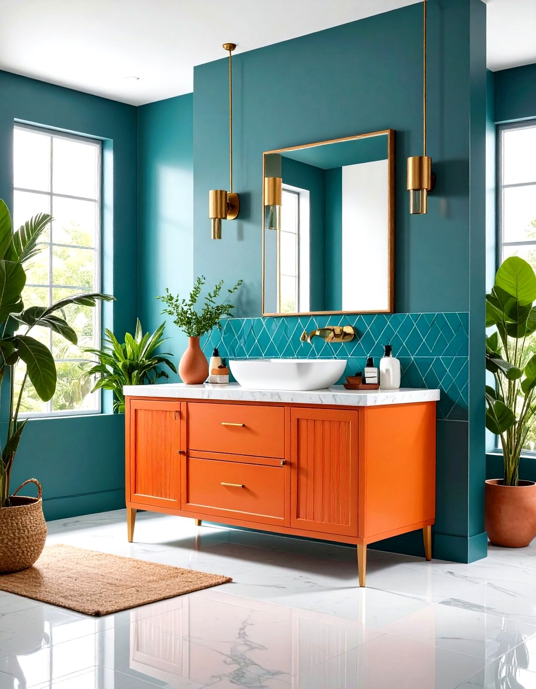 24 Teal and Orange Color Scheme for Your Rooms Mood - Too Much Time
