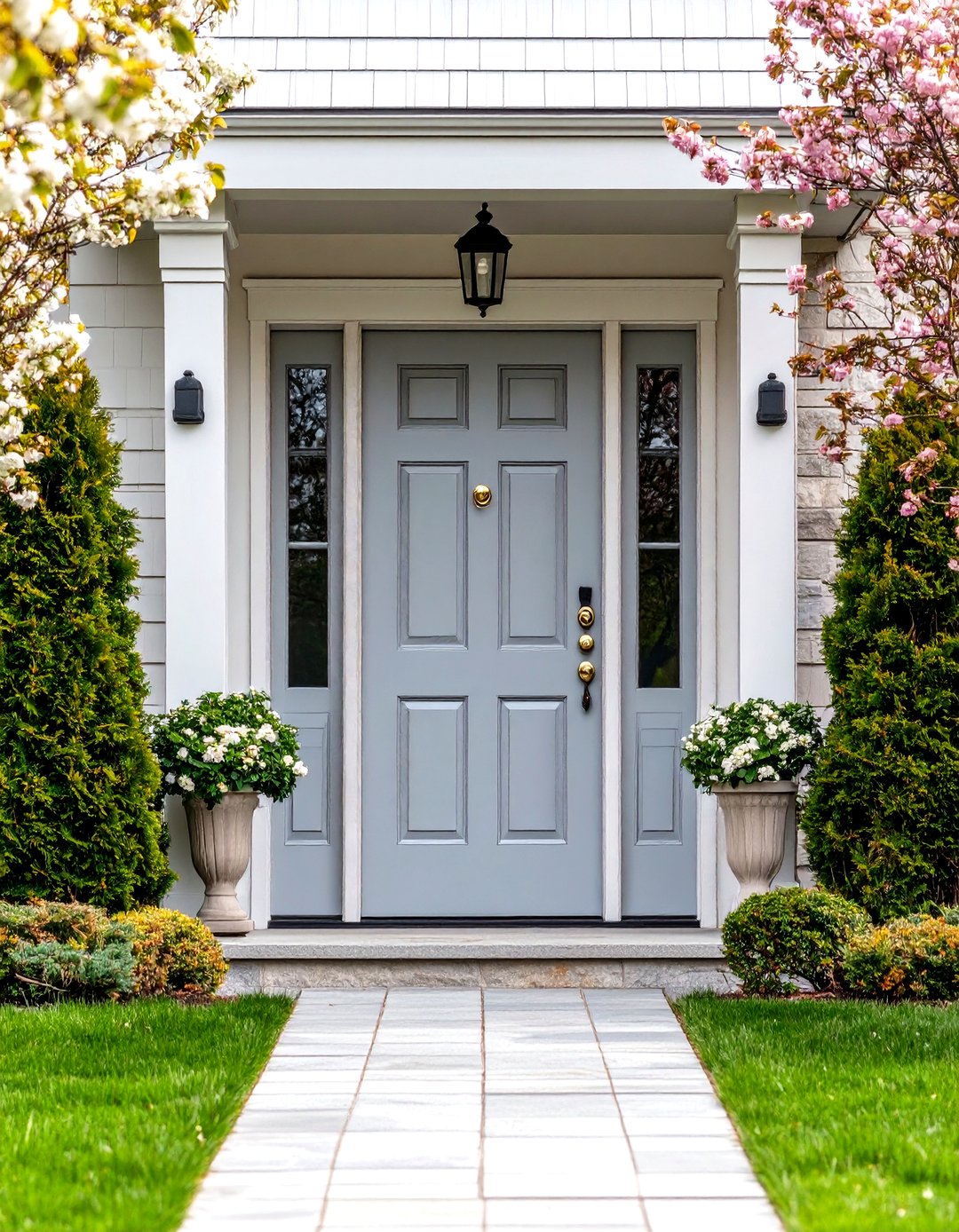 24 Grey Front Door Ideas: Welcoming Curb Appeal Today - Too Much Time
