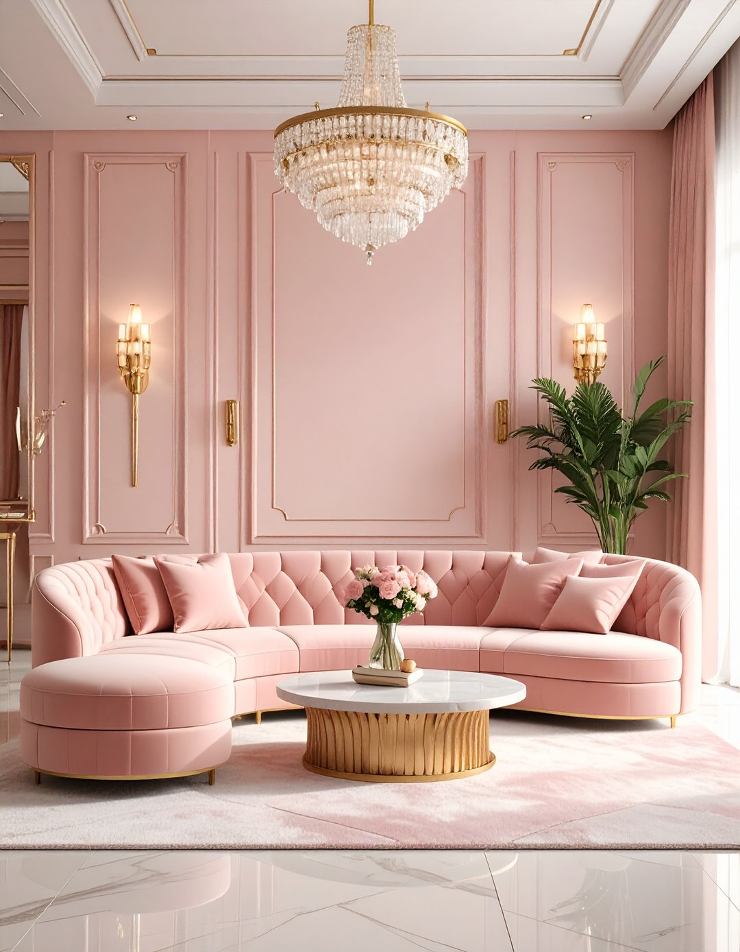 24 Pink Living Room Ideas for Bright, Cozy Gatherings - Too Much Time