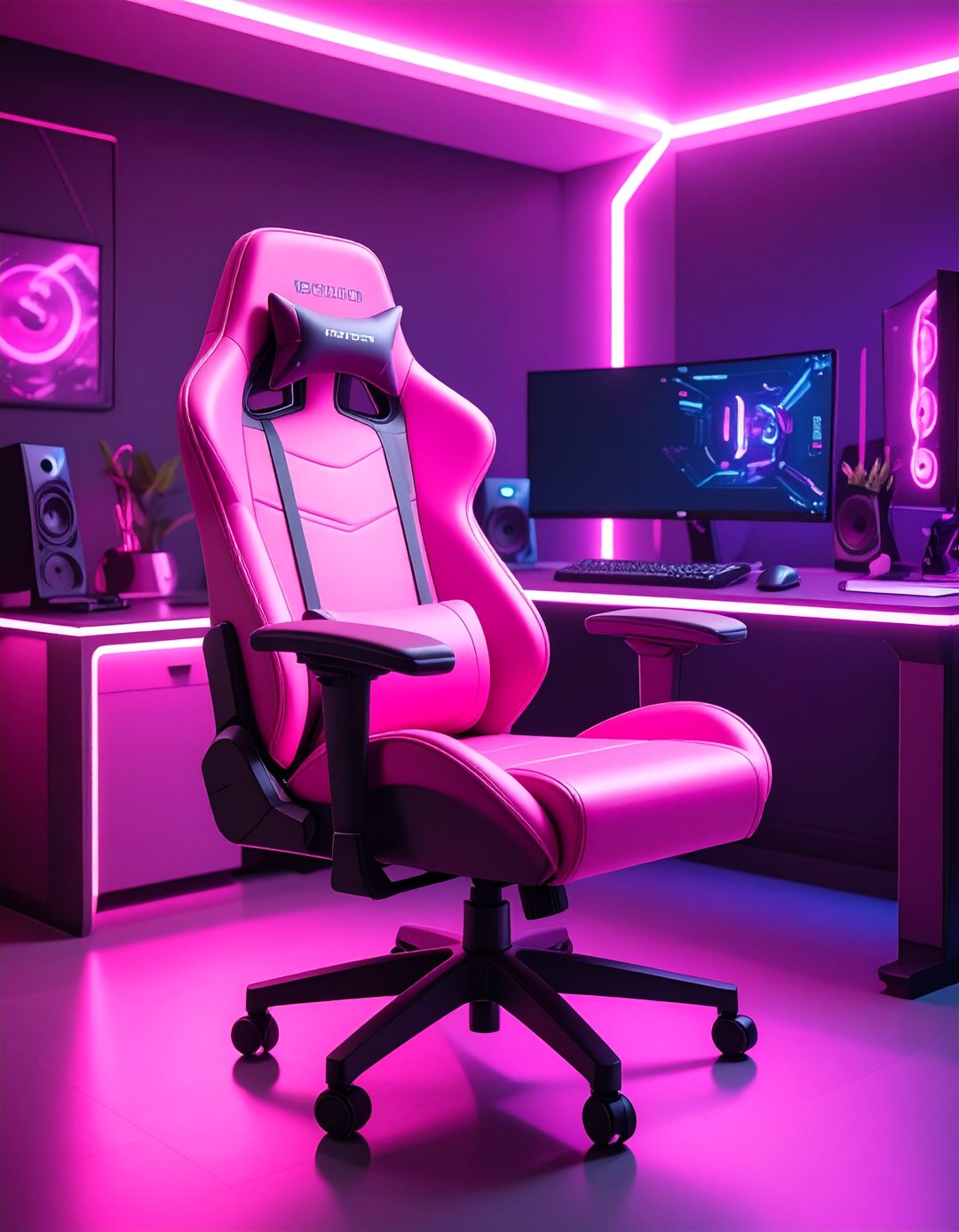 24 Pink Gaming Setup Ideas for a Sleek Workspace Setup - Too Much Time