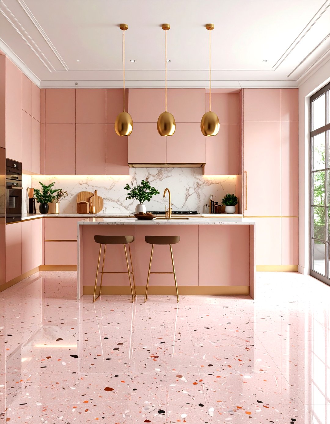 24 Terrazzo Kitchen Floor Ideas - Stylish Yet Durable - Too Much Time