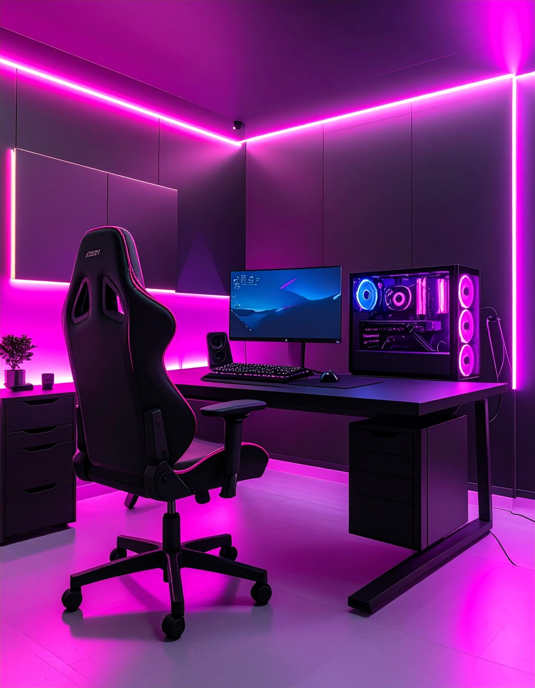 24 Pink Gaming Setup Ideas for a Sleek Workspace Setup - Too Much Time
