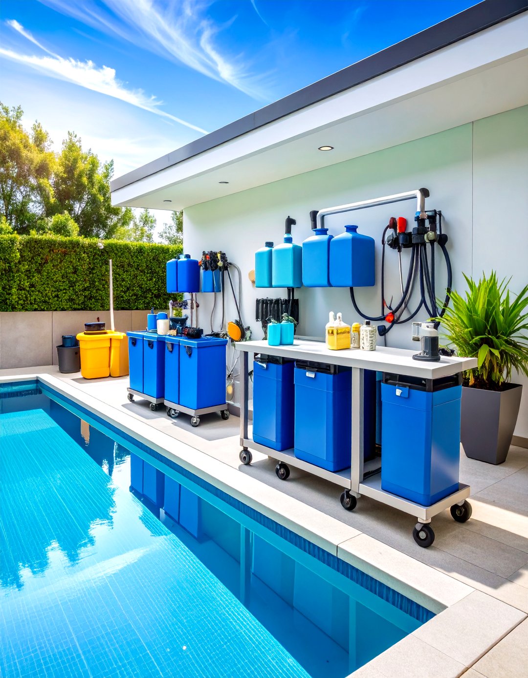 24 Pool Storage Ideas to Declutter and Organize Smartly - Too Much Time