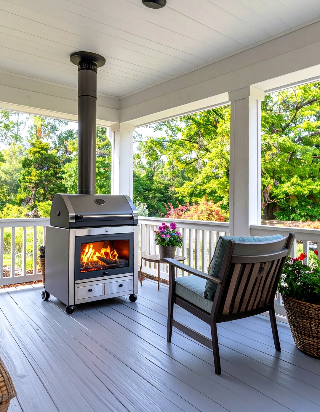 24 Porch Fireplace Ideas: Cozy Outdoor Vibe and Seating - Too Much Time