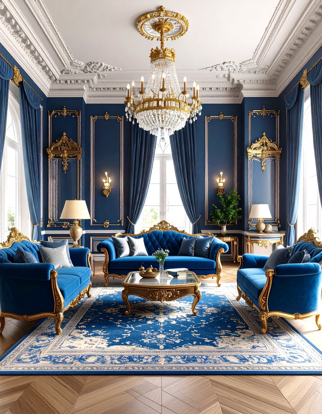 24 Royal Living Room Design Ideas for Timeless Elegance - Too Much Time